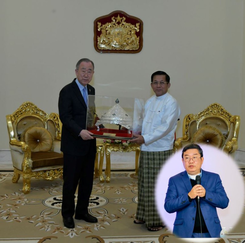 မစ္စတာဘန်ကီမွန်း၏ မြန်မာခရီးစဉ်အတွင်း နစကဥက္ကဋ္ဌနှင့် အဖွဲ့ဝင်များကို တ