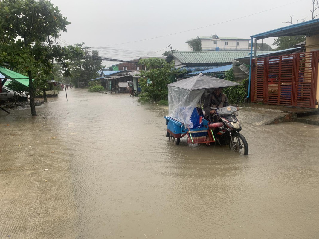 Yangon flooded due to successive rain